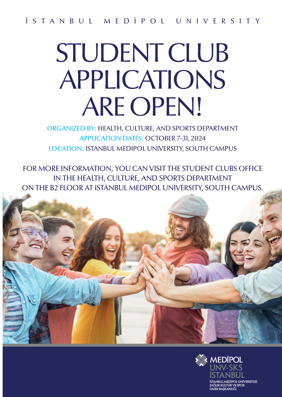 2024-2025 Academic Year Student Clubs Application and Update | Medipol ...