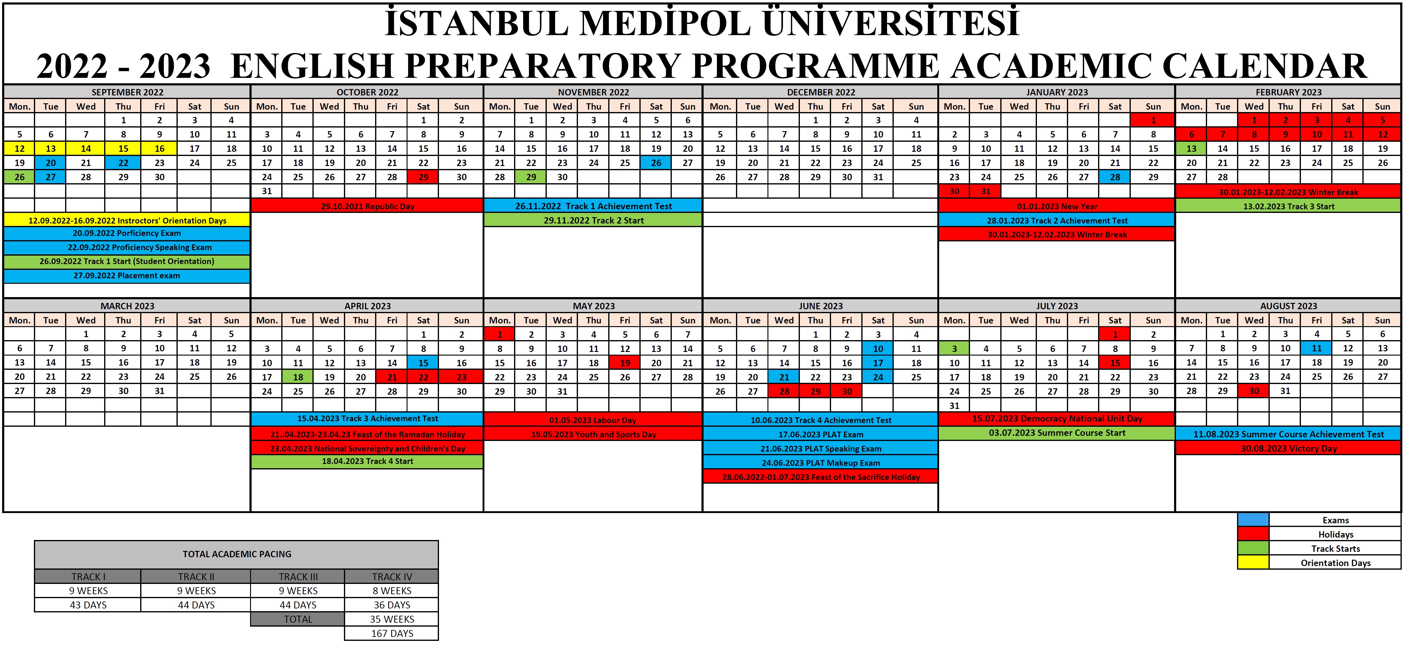 Academic Calendar | Medipol University